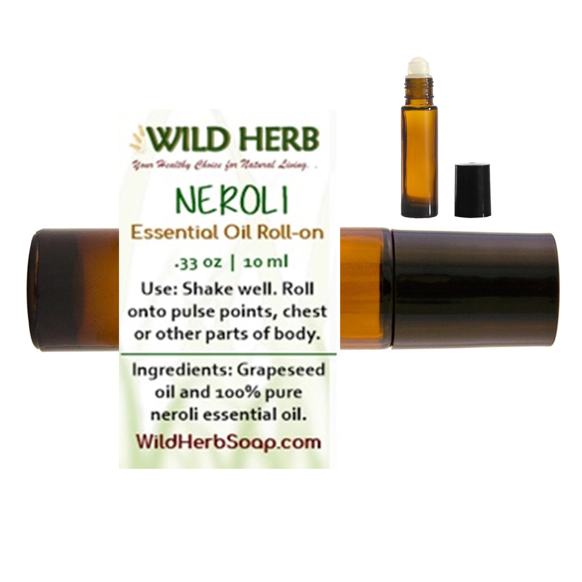 Neroli Essential Oil Roller Ball Bottle | Wild Herb Your Healthy Choice ...